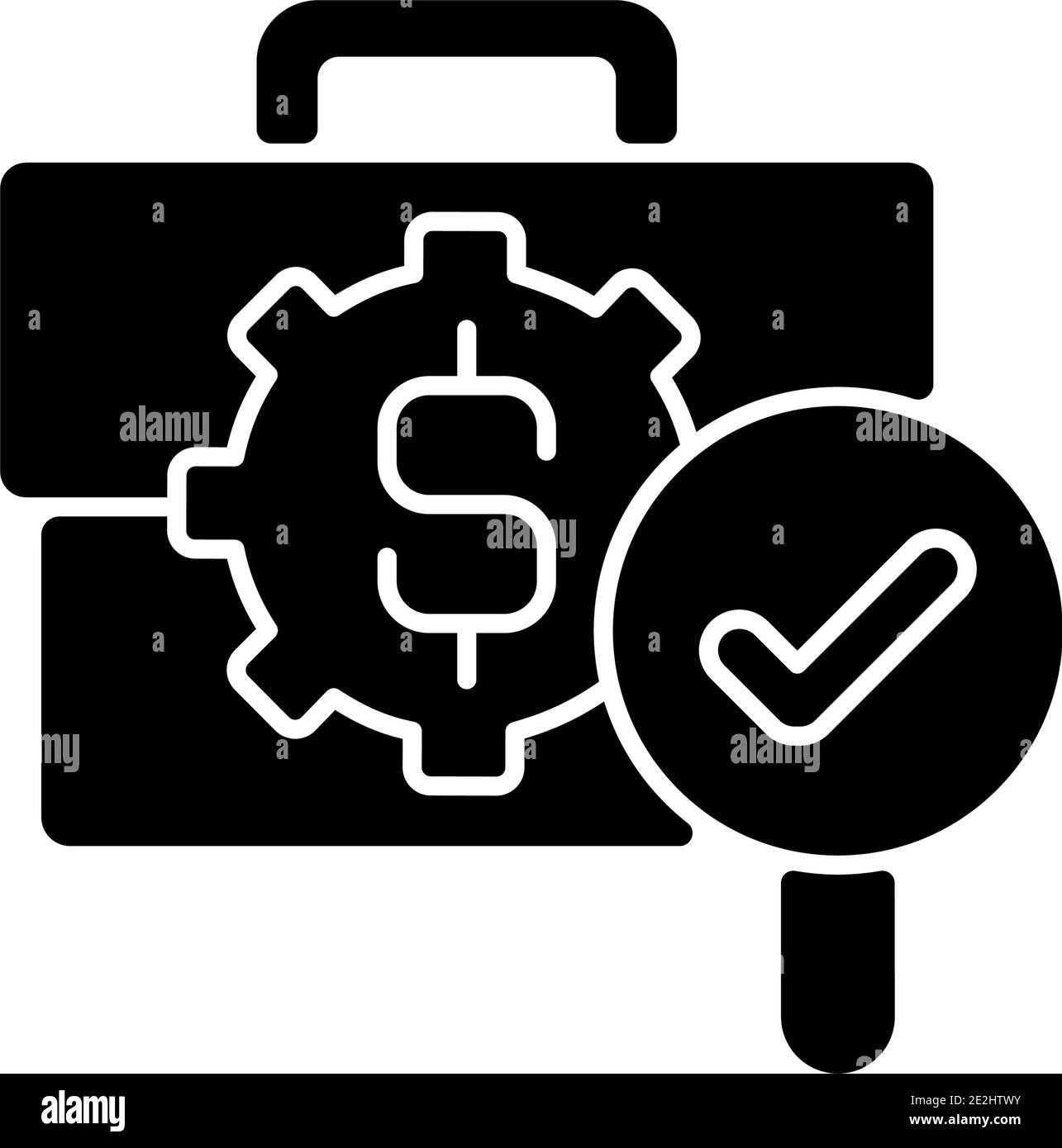Business controlling black glyph icon Stock Vector Image & Art - Alamy