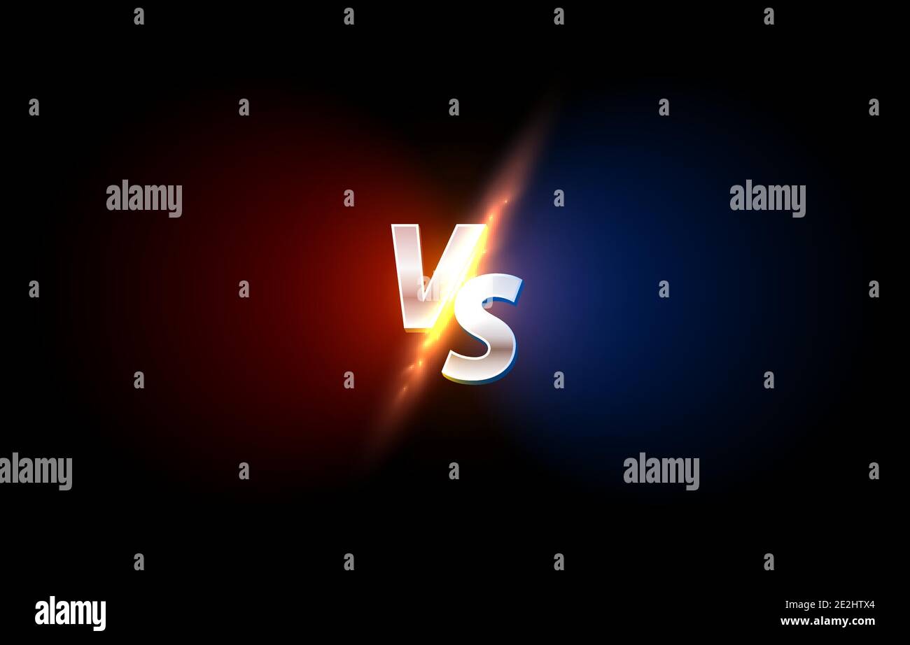 Versus game cover, banner sport vs, team concept. Vector illustration ...