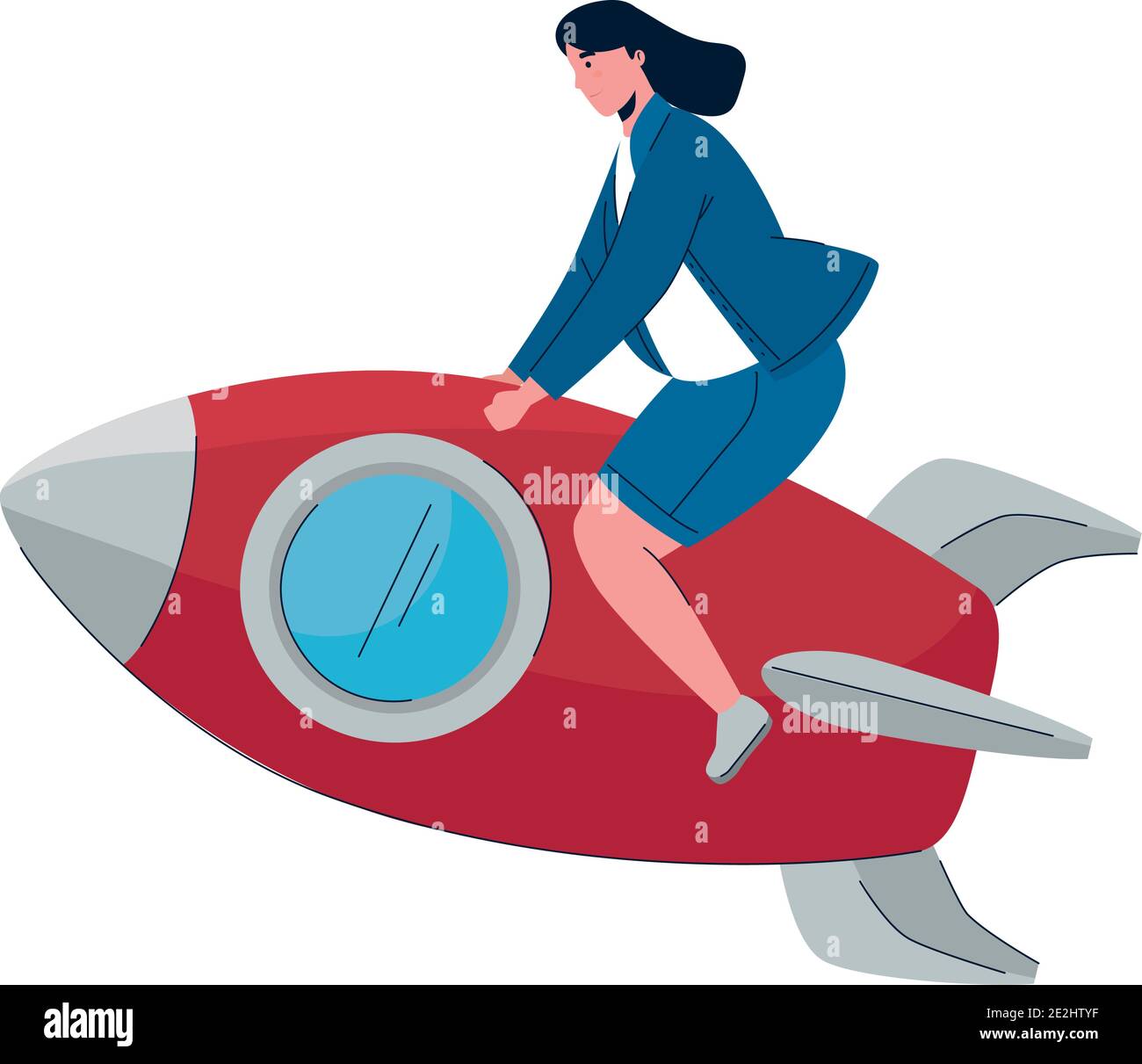 Woman rocket launcher Stock Vector Images - Alamy