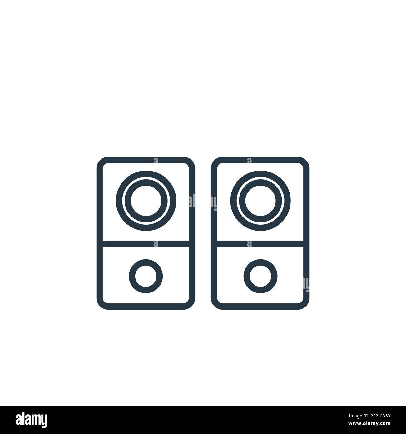 Stereo speakers Cut Out Stock Images & Pictures - Alamy
