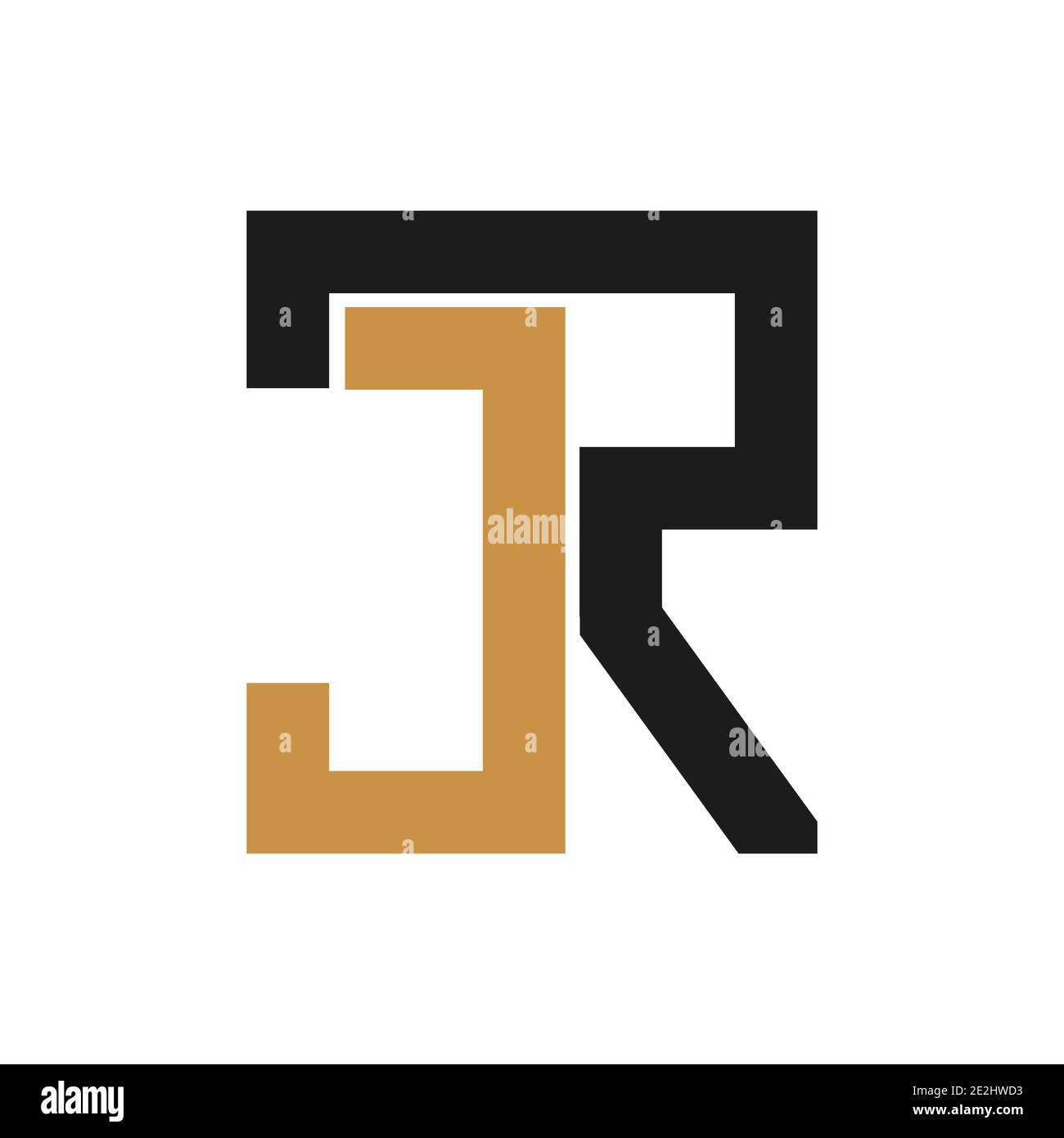 Initial jr letter logo vector template design. Creative abstract letter ...