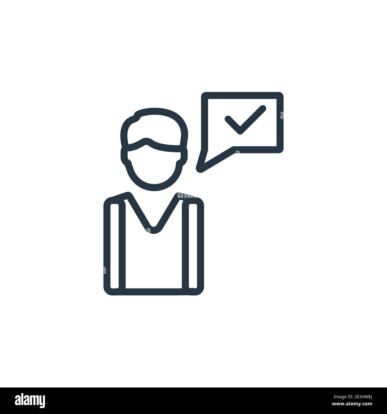 Insurance advice outline vector icon. Thin line black insurance advice ...