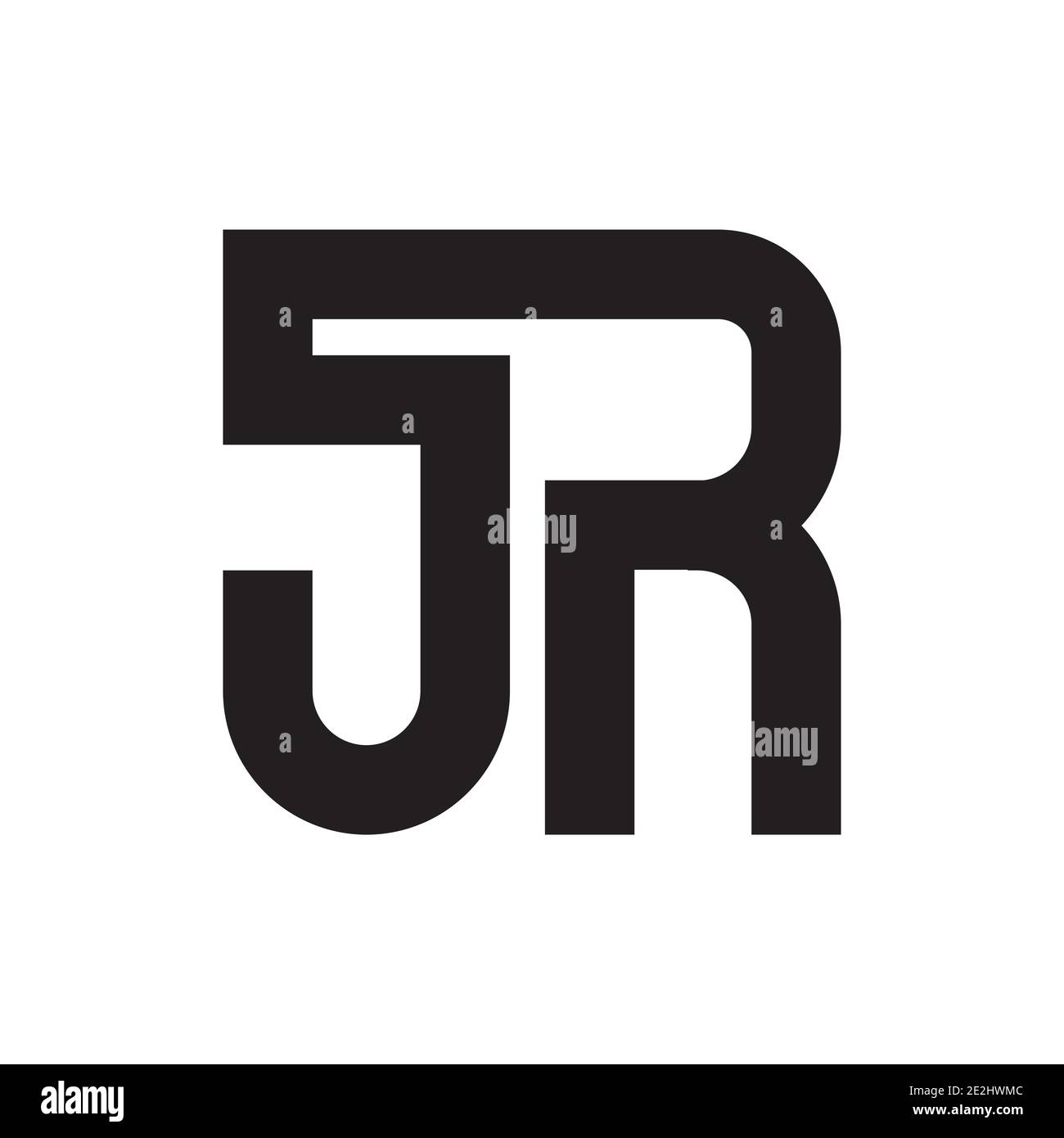 Initial jr letter logo vector template design. Creative abstract letter ...