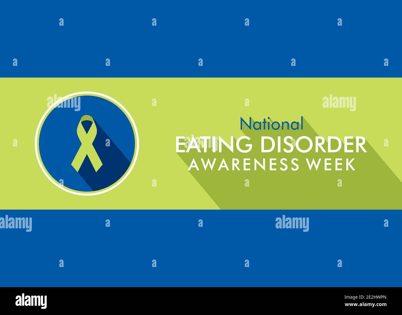 vector illustration of national eating disorder awareness week concept ...