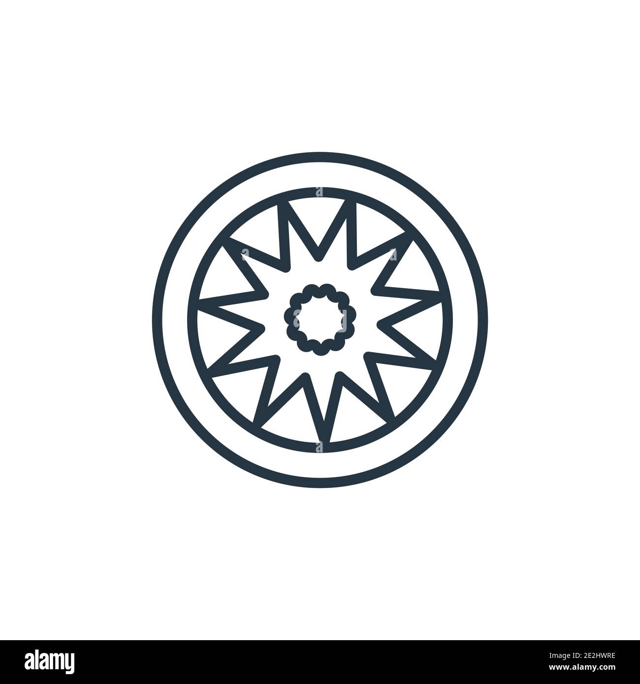 Bihu outline vector icon. Thin line black bihu icon, flat vector simple ...