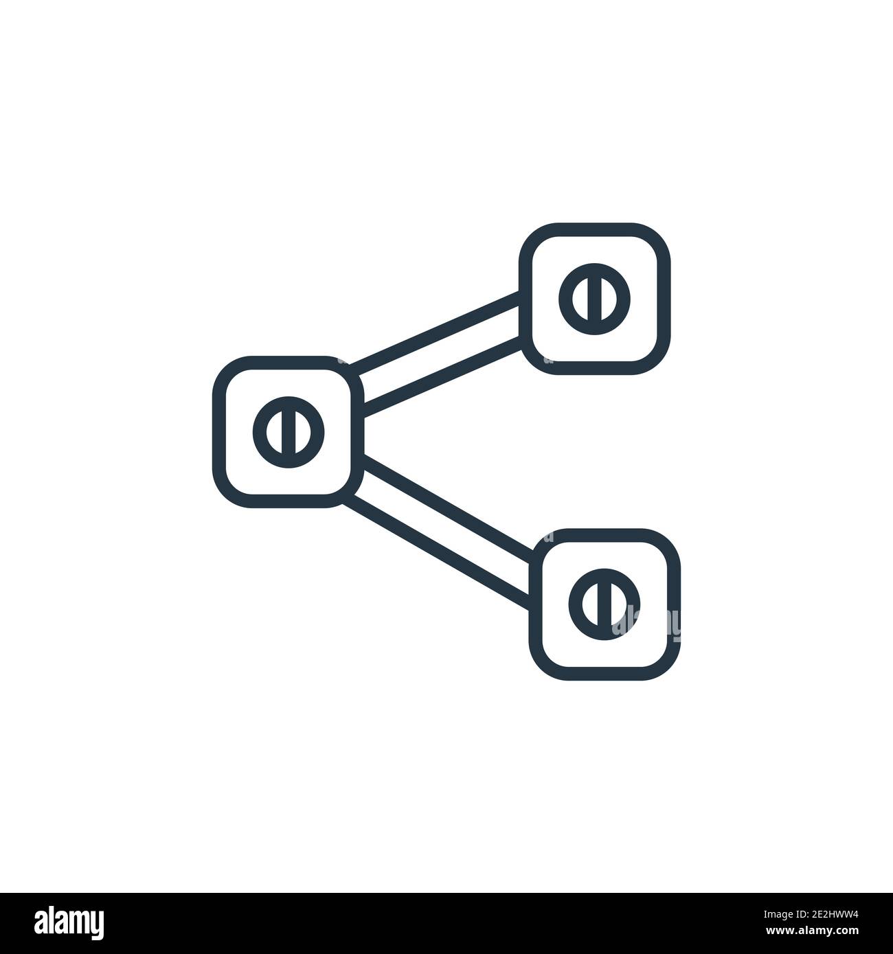 Share symbol outline vector icon. Thin line black share symbol icon ...