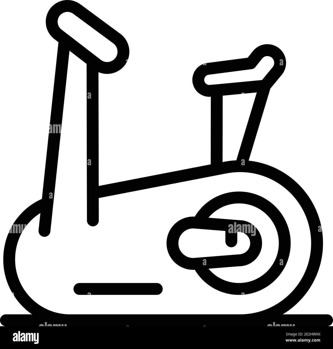 Gym machine icon. Outline gym machine vector icon for web design ...