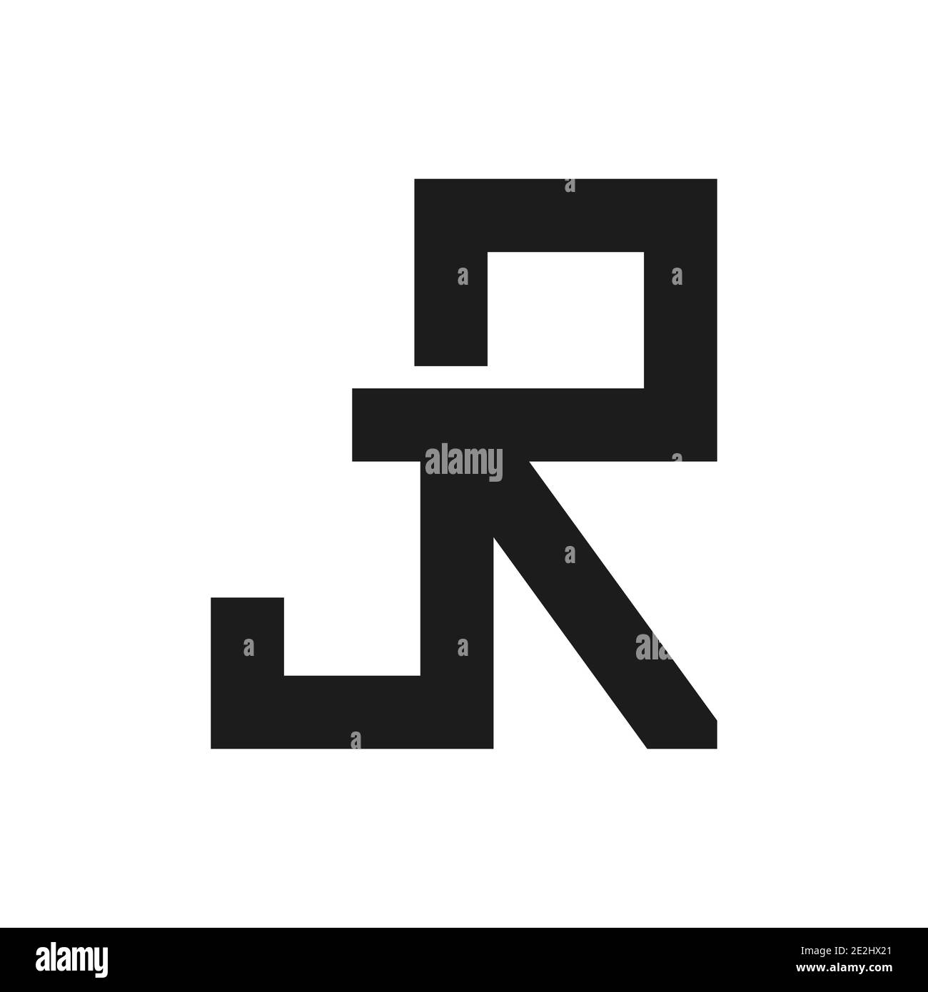 Initial jr letter logo vector template design. Creative abstract letter ...