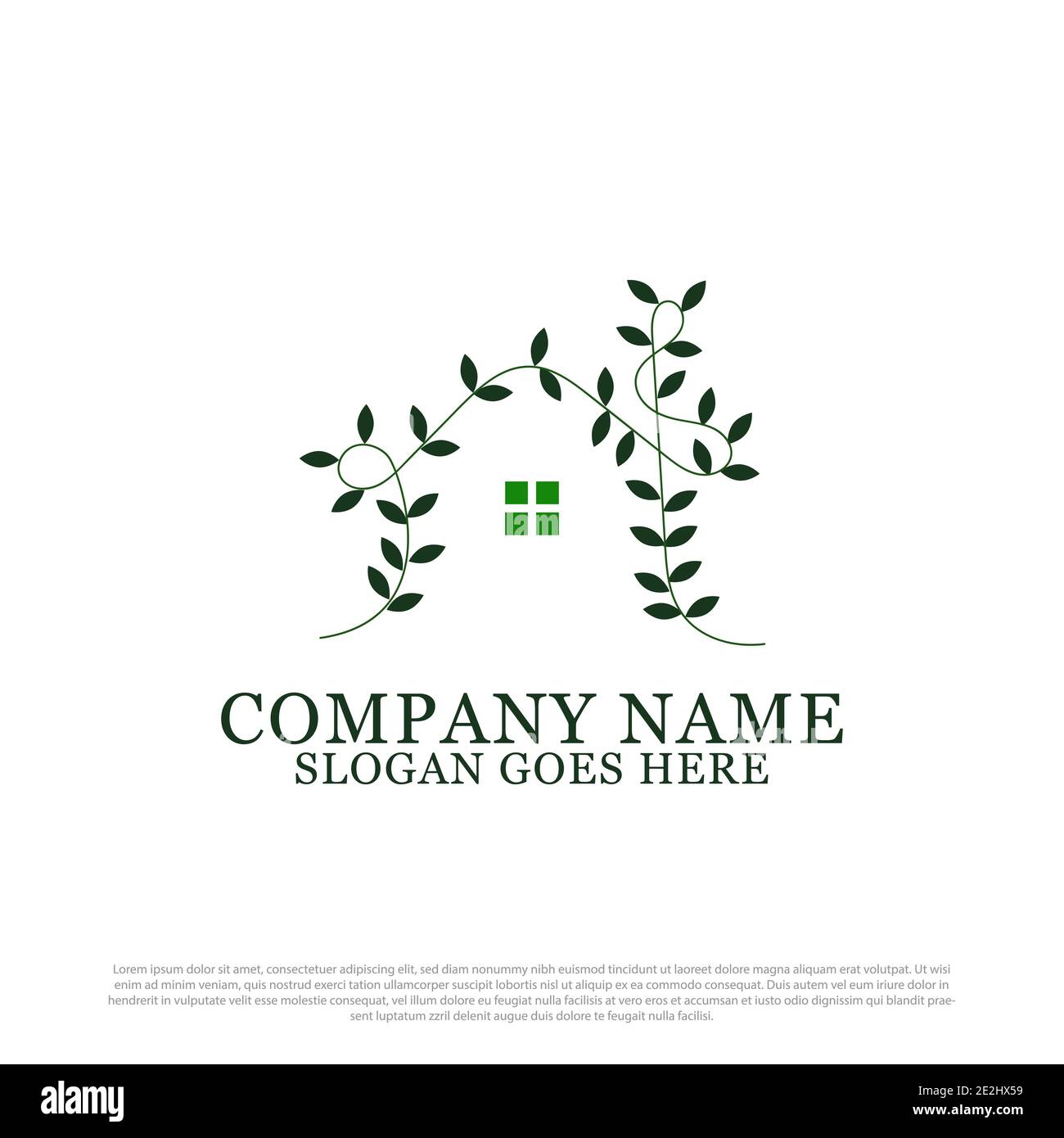 Green House real estate logo design inspiration, best for business and ...