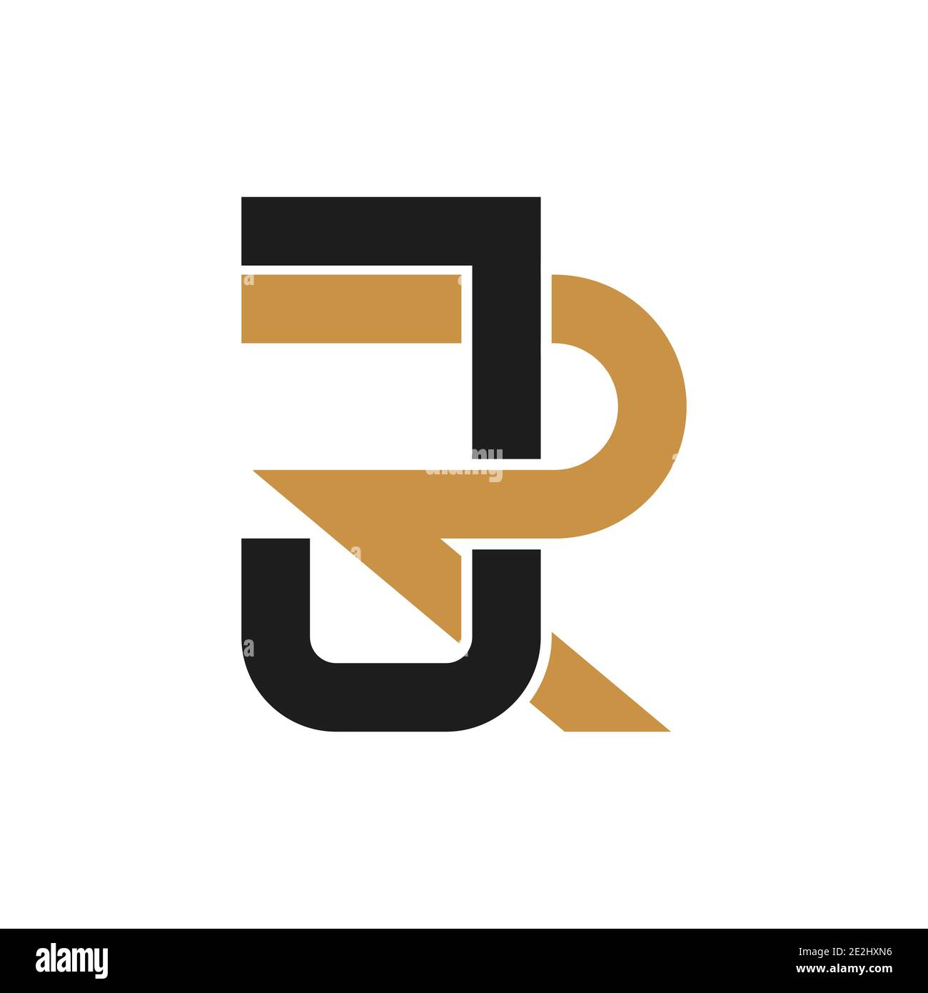 Initial jr letter logo vector template design. Creative abstract letter ...