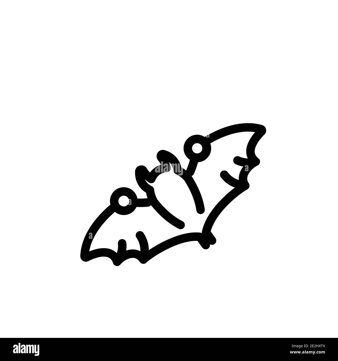 Bats vector icon on white background. Flat vector bats icon symbol sign ...
