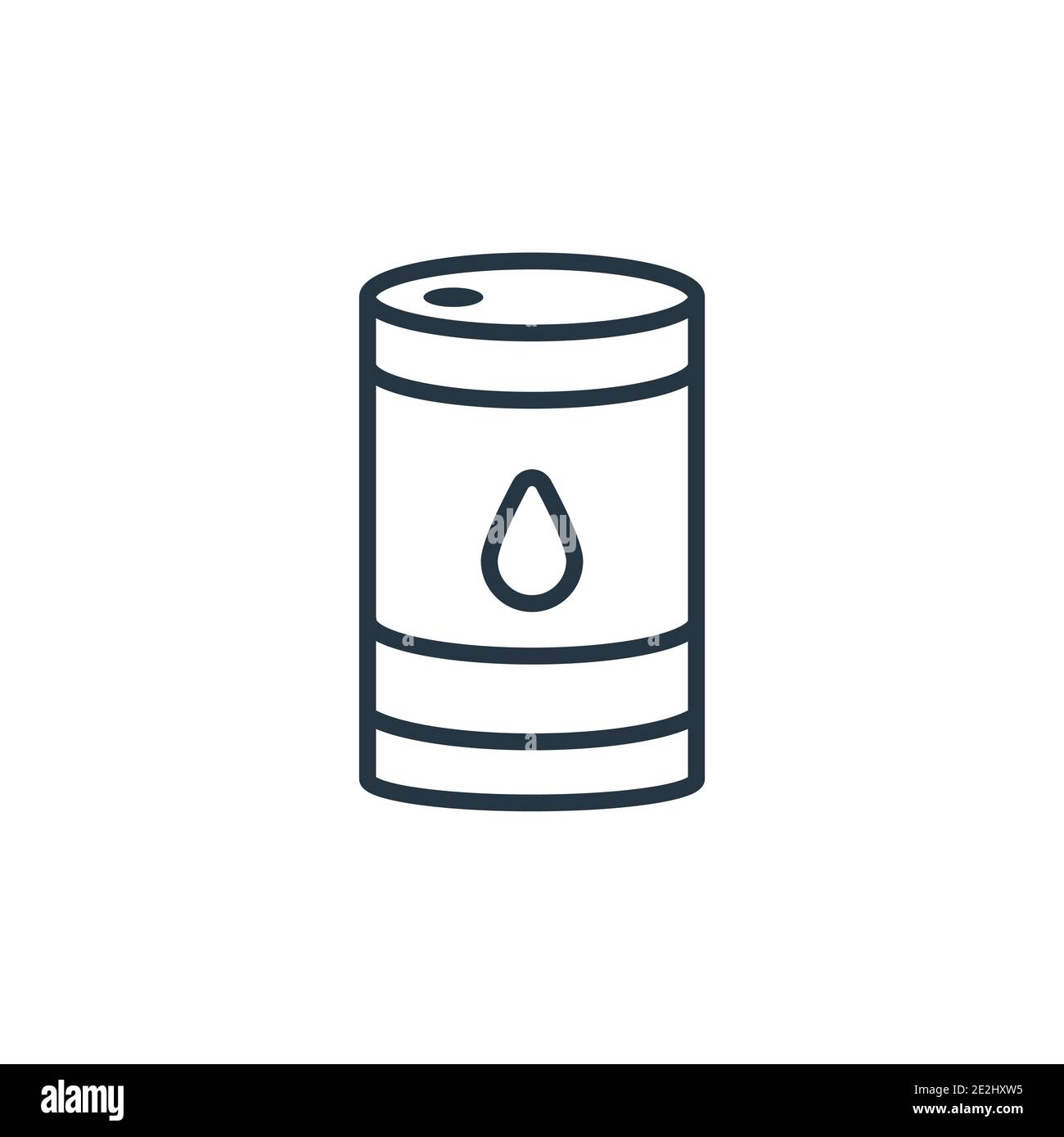 Oil outline vector icon. Thin line black oil icon, flat vector simple ...