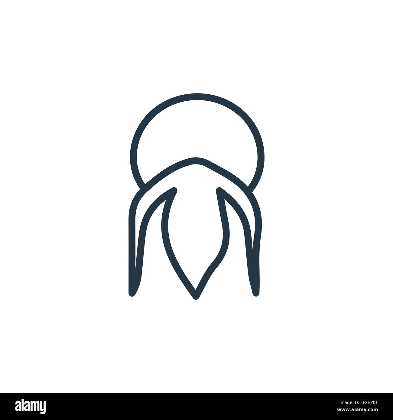 Guru outline vector icon. Thin line black guru icon, flat vector simple ...