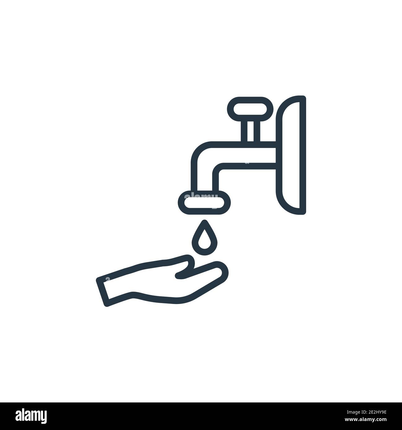 Scrub up outline vector icon. Thin line black scrub up icon, flat ...