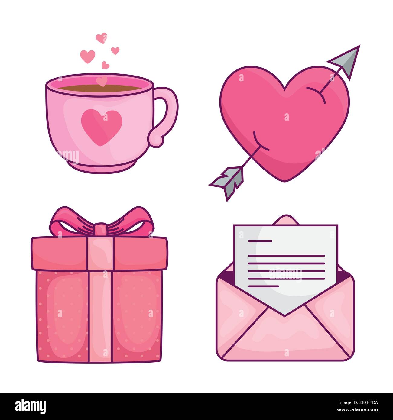 Love symbol set vector design Stock Vector Image & Art - Alamy