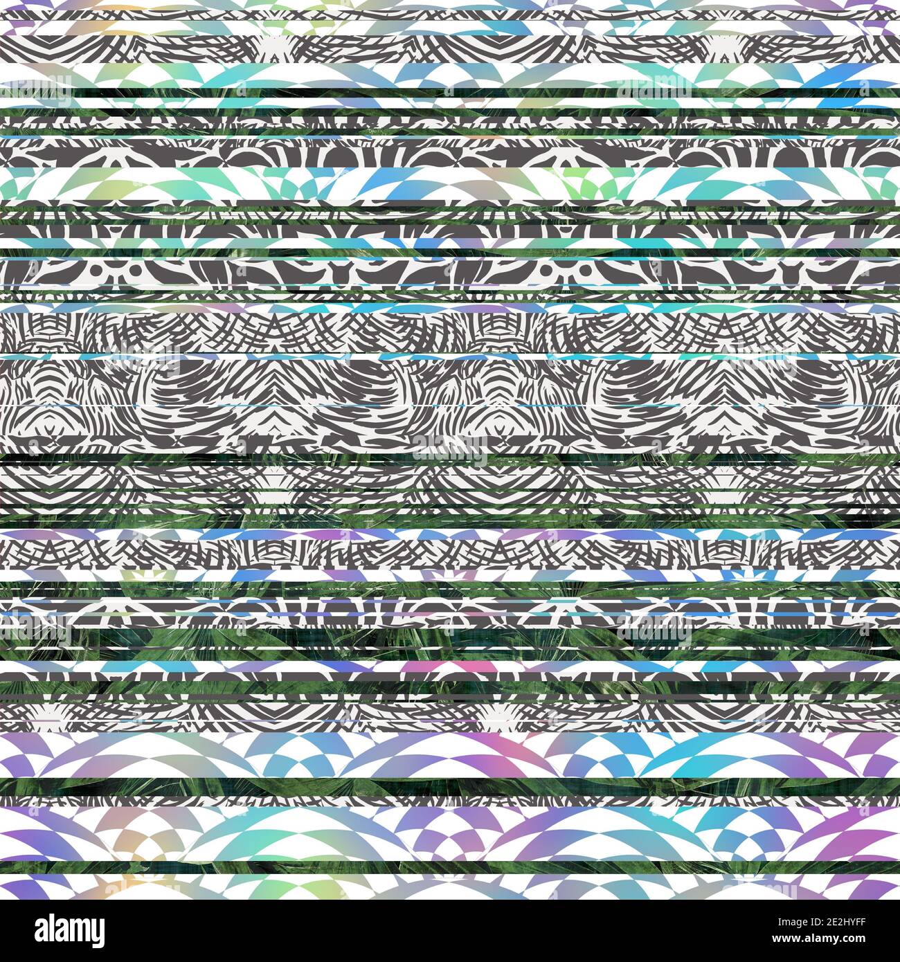 Seamless grungy ethnic collage line stripe pattern Stock Photo - Alamy