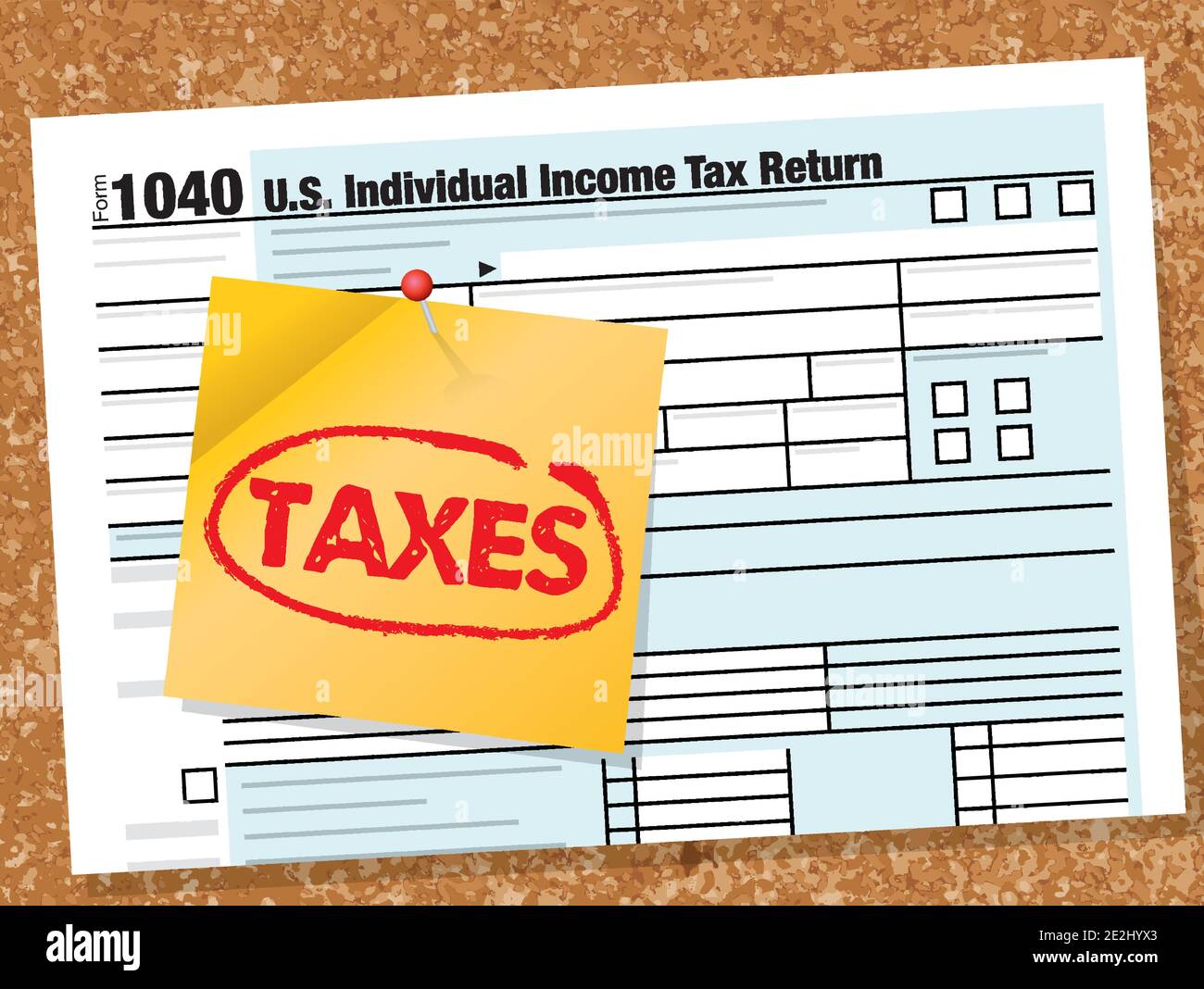 Income tax form 1040 Stock Vector Images - Alamy