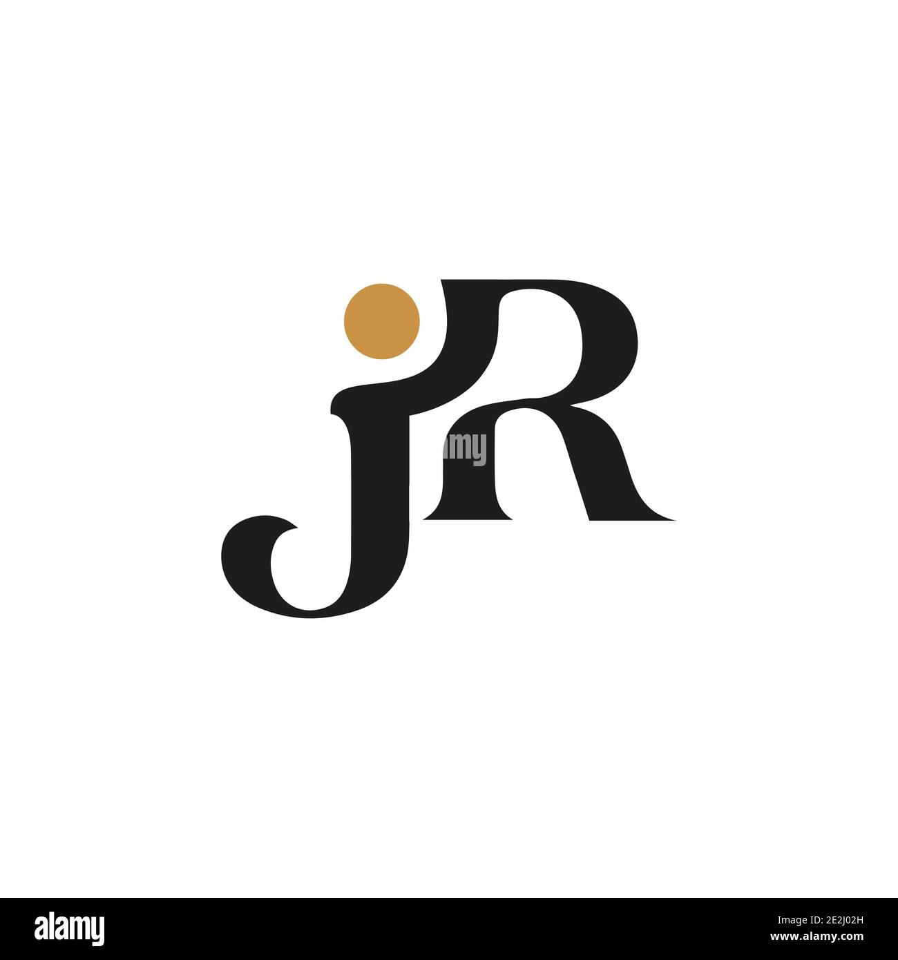 Initial jr letter logo vector template design. Creative abstract letter ...