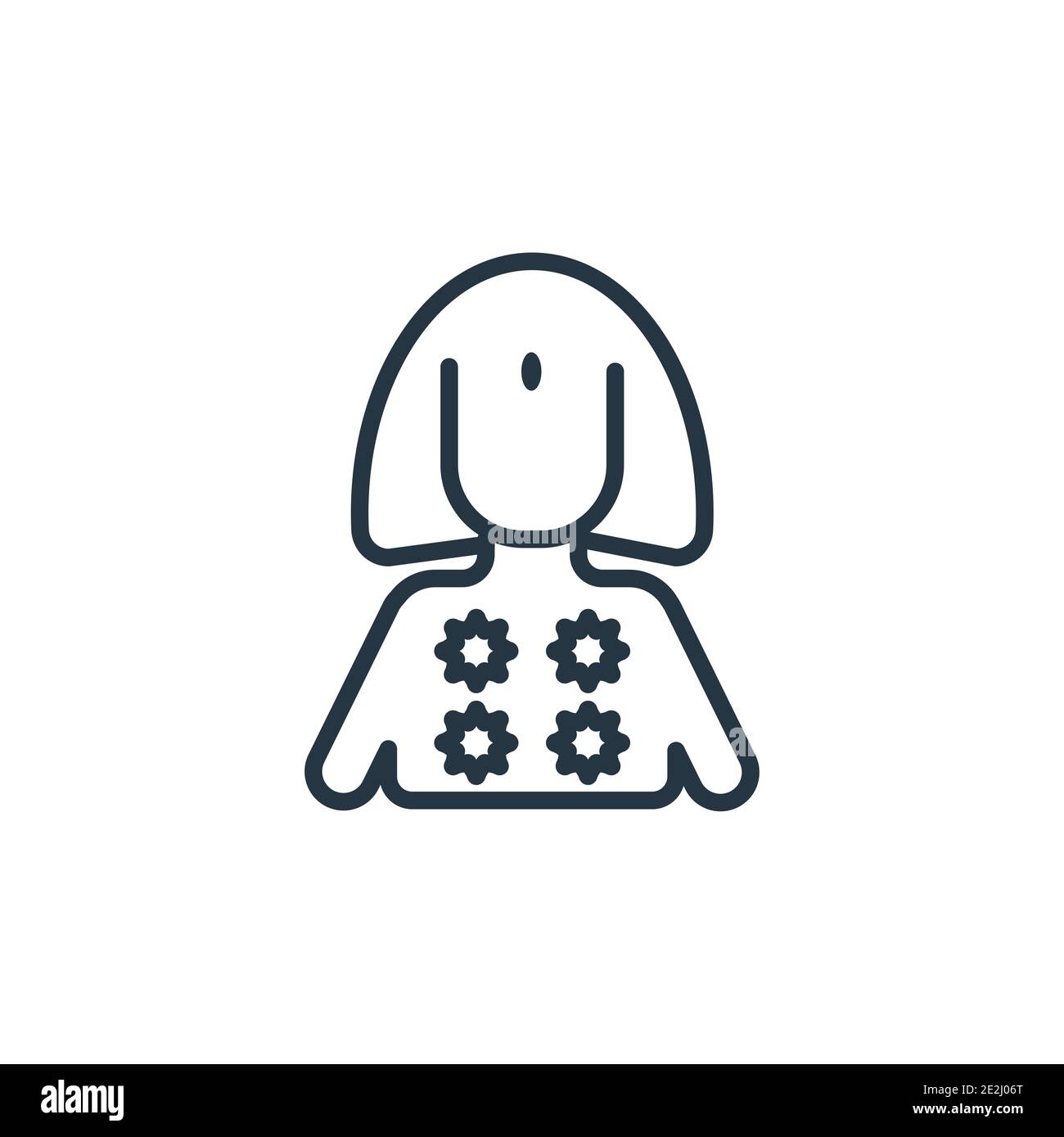 Kali outline vector icon. Thin line black kali icon, flat vector simple ...