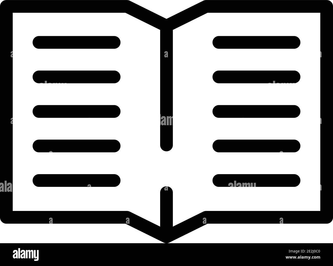 Open diploma icon. Outline open diploma vector icon for web design ...