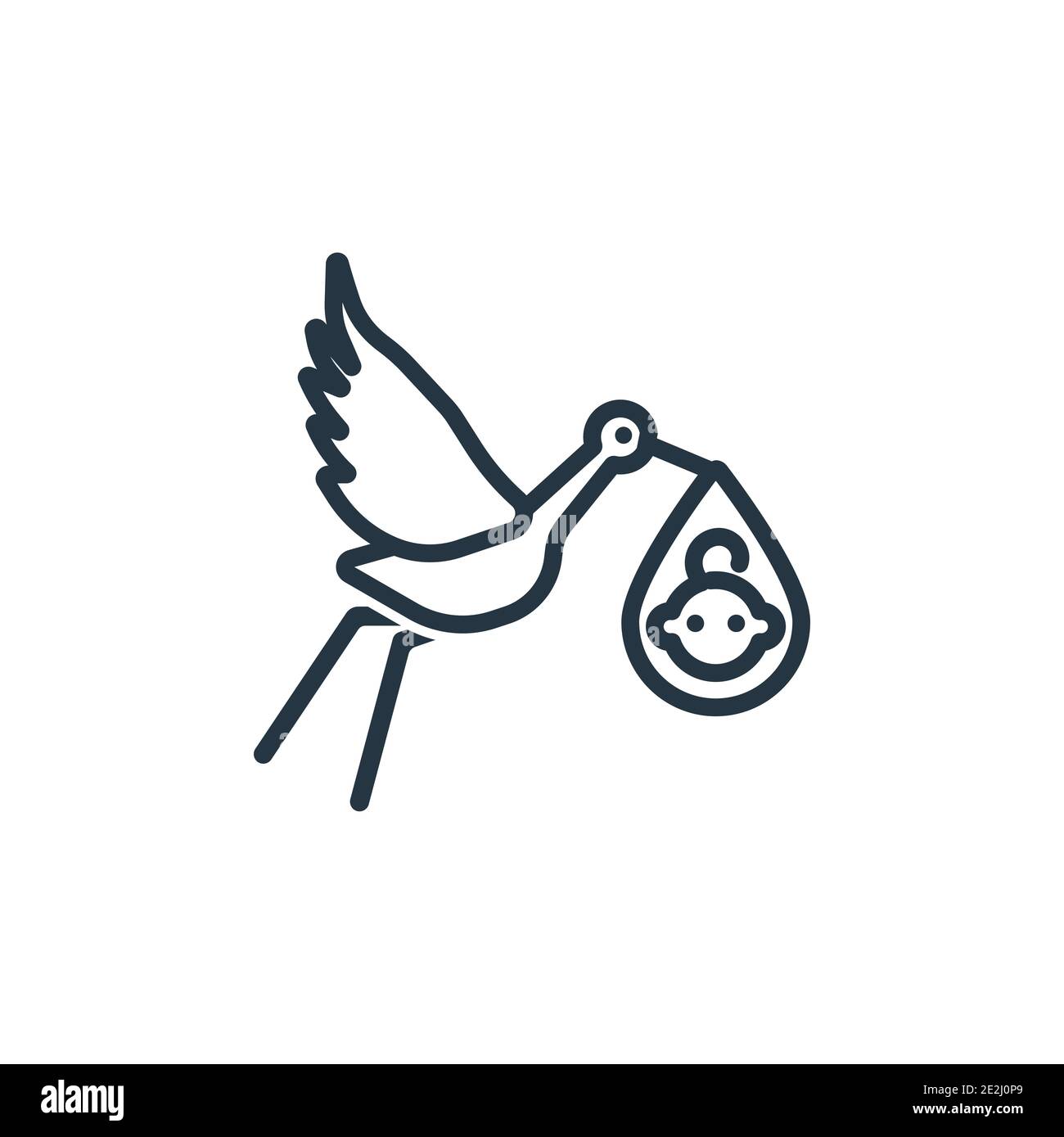 Stork outline Cut Out Stock Images & Pictures - Alamy