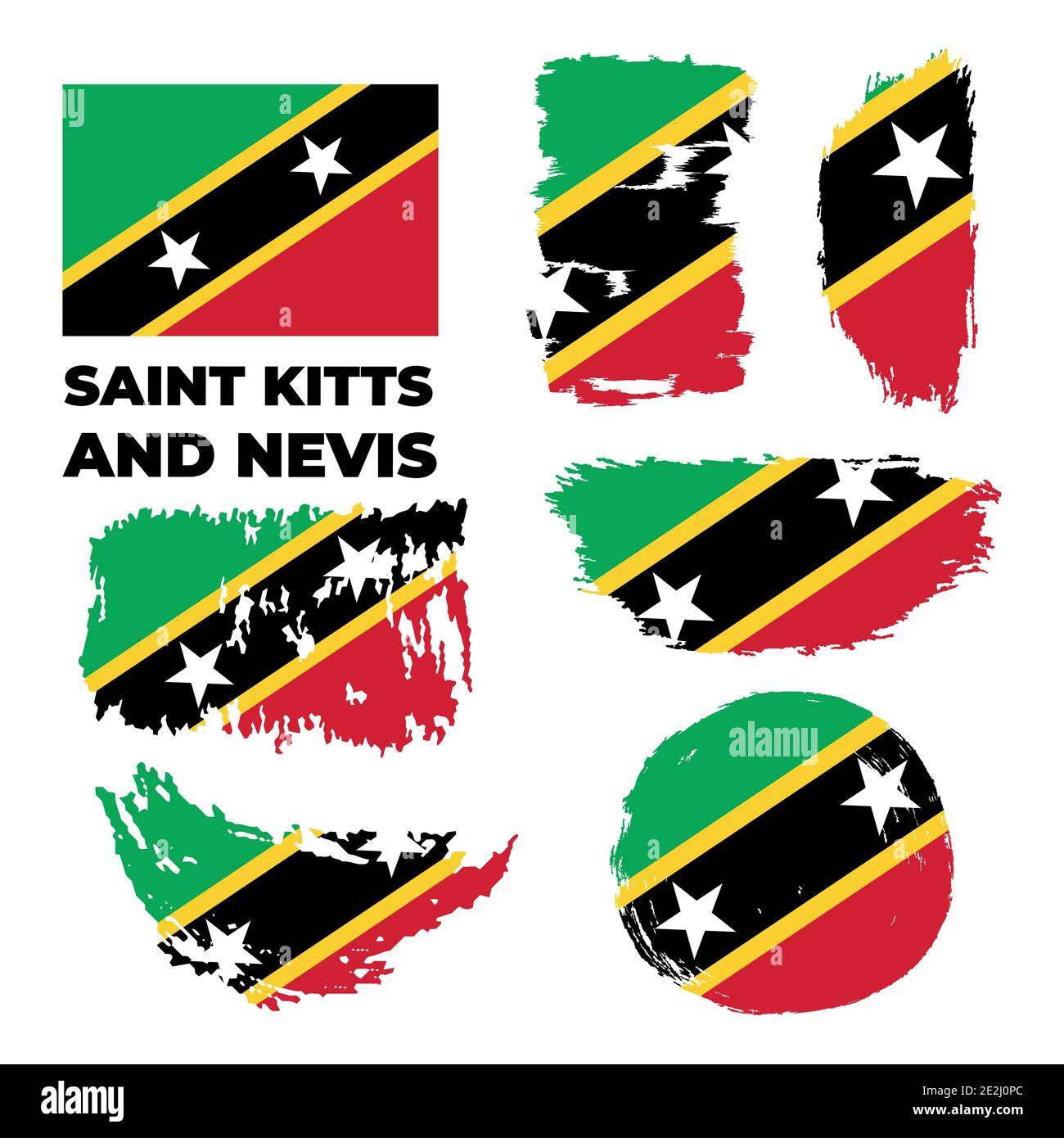White background saint kitts and nevis Stock Vector Images - Alamy