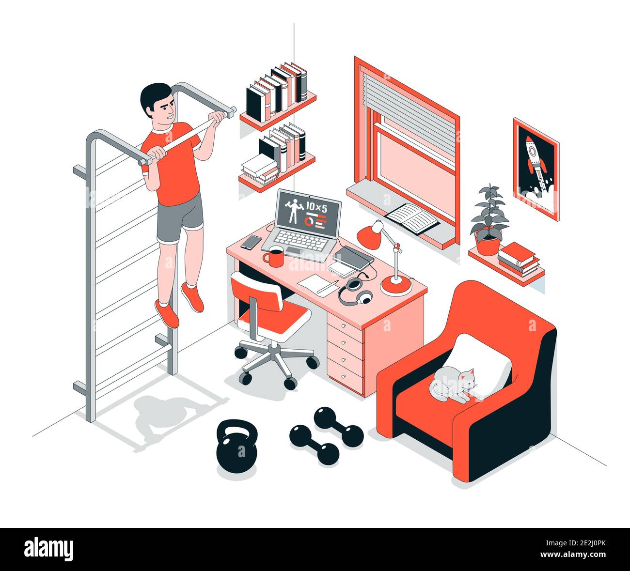 Isometric workout bar - belvol