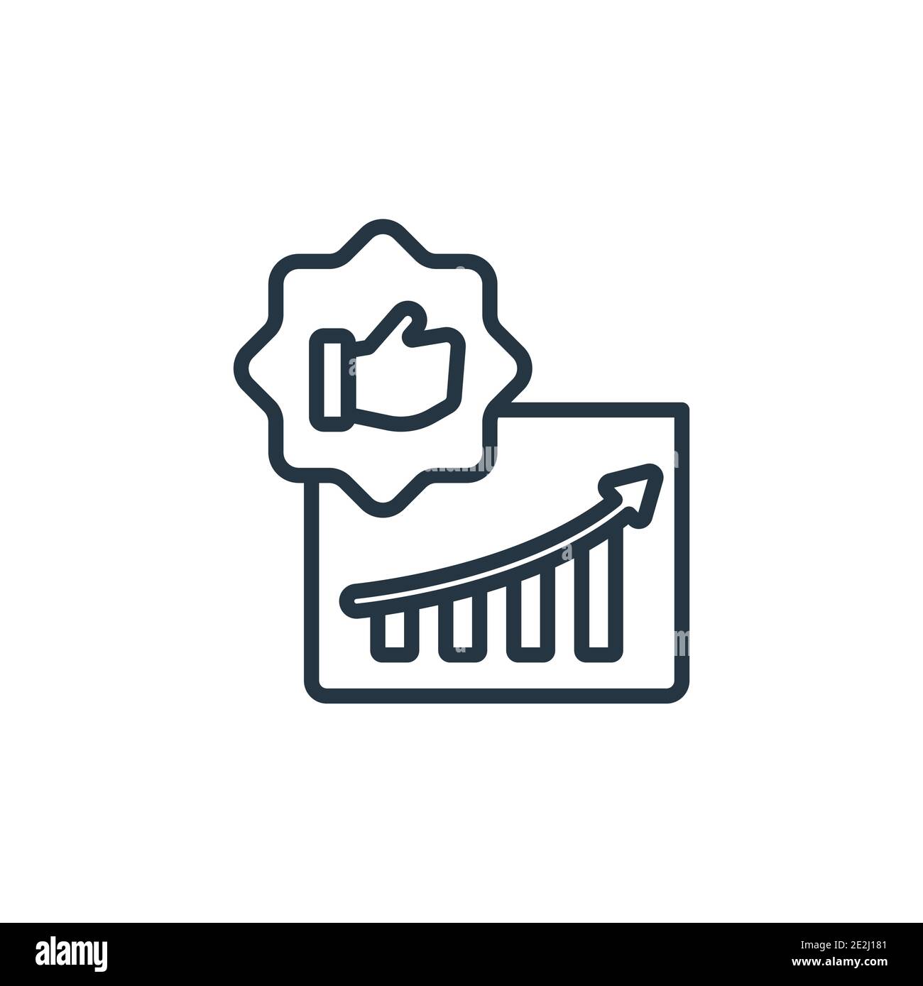 Recommendation outline vector icon. Thin line black recommendation icon ...