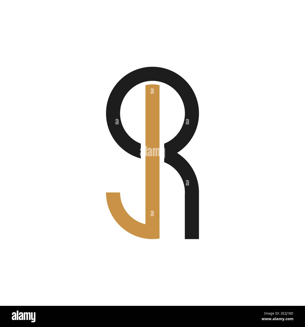 Initial jr letter logo vector template design. Creative abstract letter ...