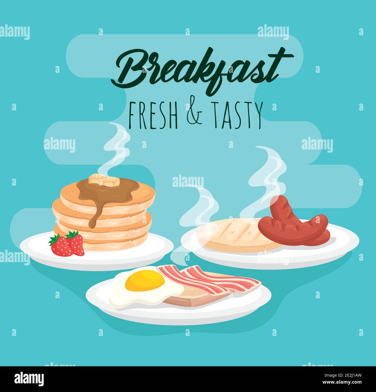 Breakfast icon group vector design Stock Vector Image & Art - Alamy