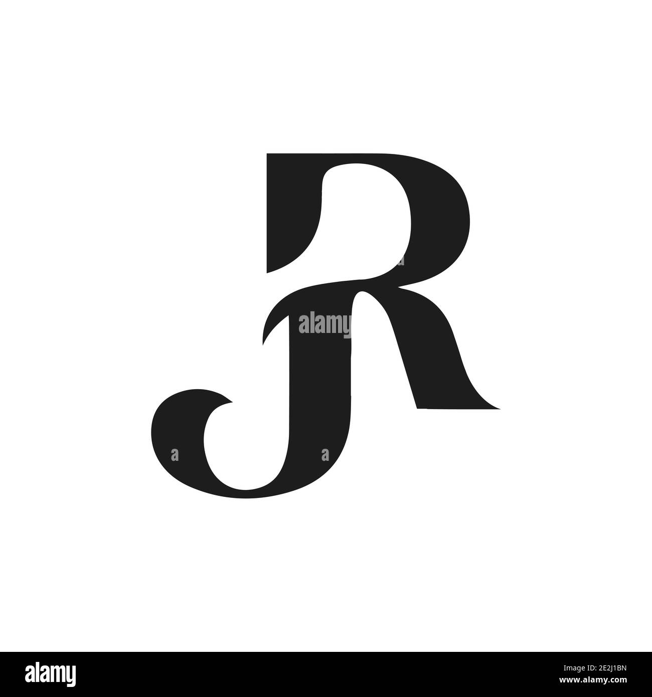 Initial jr letter logo vector template design. Creative abstract letter ...