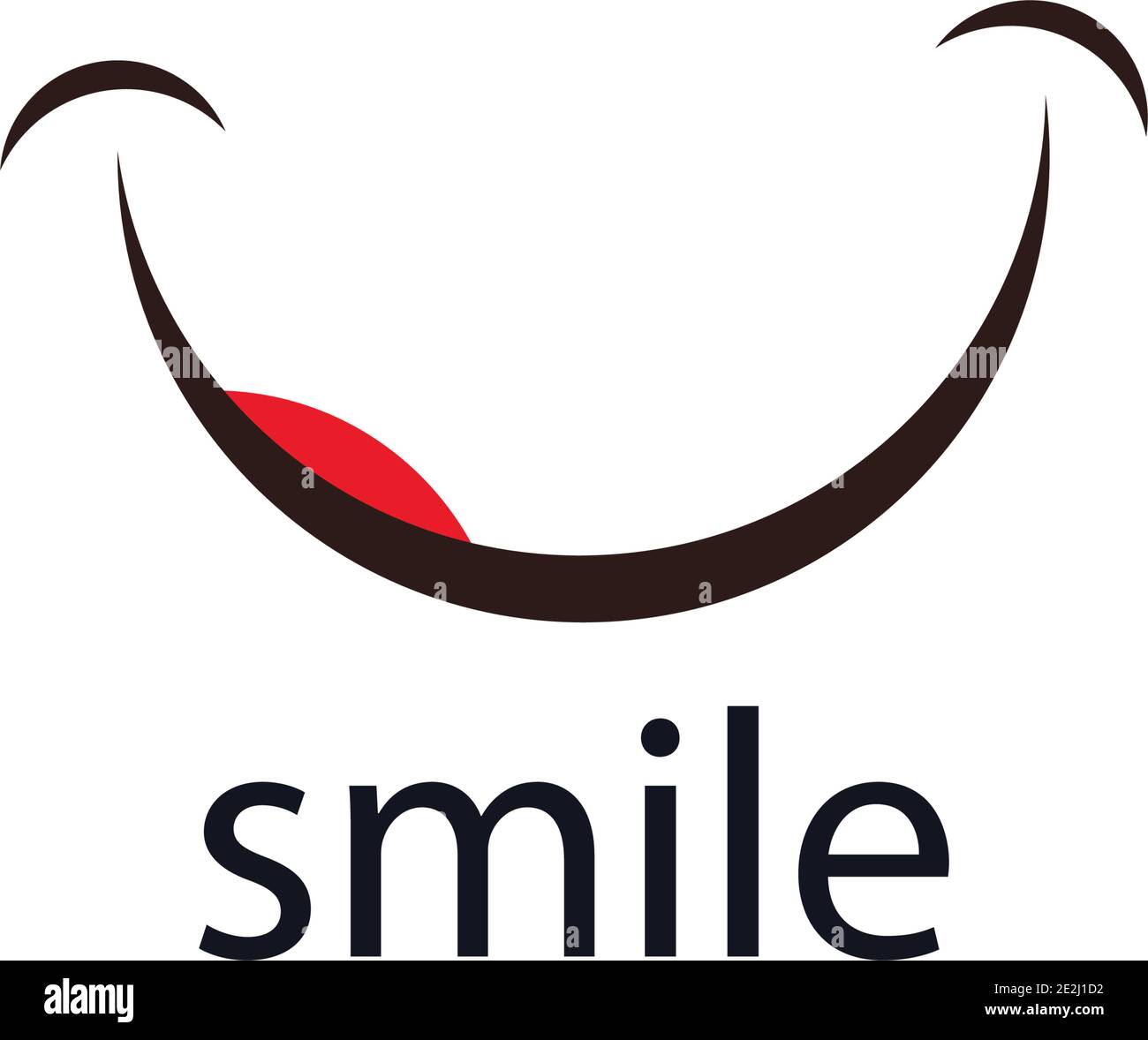 smile logo vector icon illustration design template Stock Vector Image ...