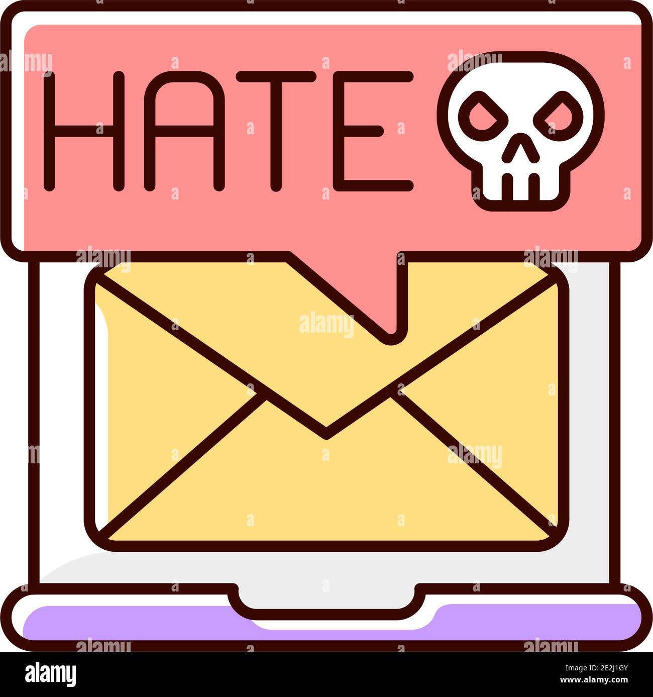 Hate email Stock Vector Images - Alamy