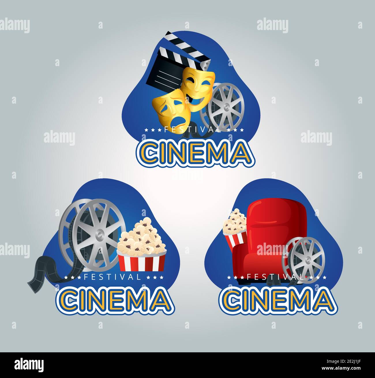 Cinema festival icon set vector design Stock Vector Image & Art - Alamy