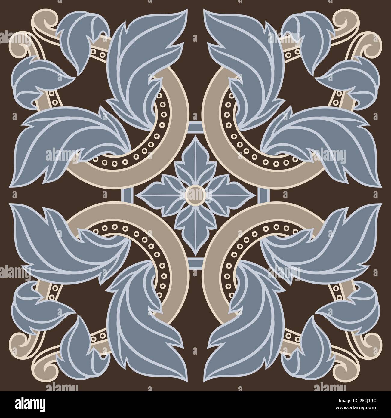 Portuguese azulejo ceramic tile pattern Stock Vector Image & Art - Alamy