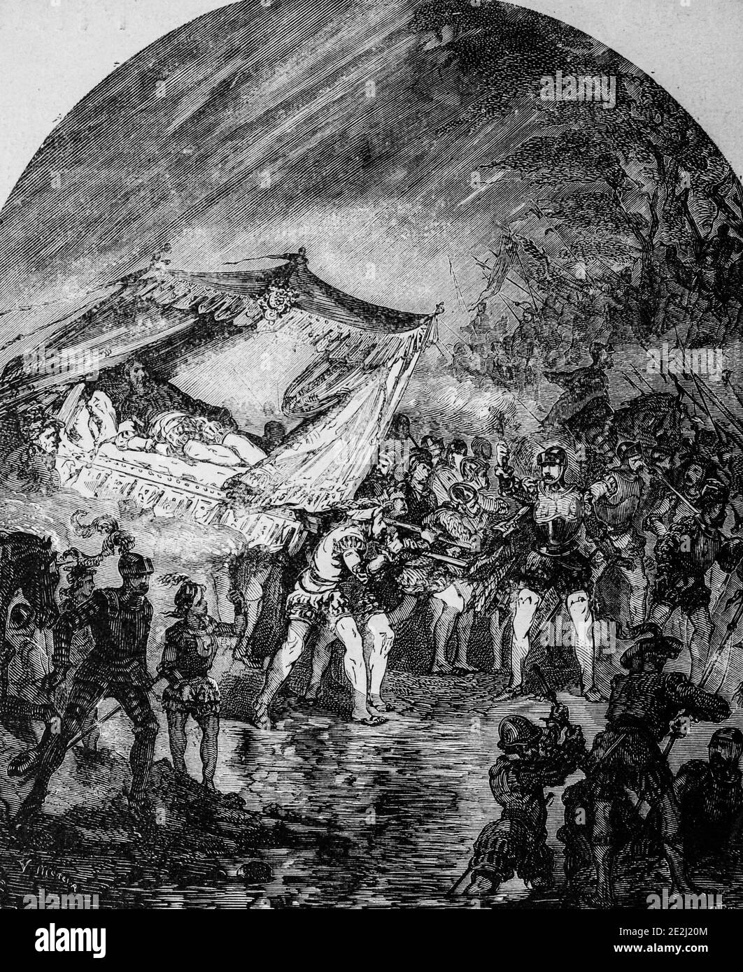 View from trunk Black and White Stock Photos & Images - Alamy