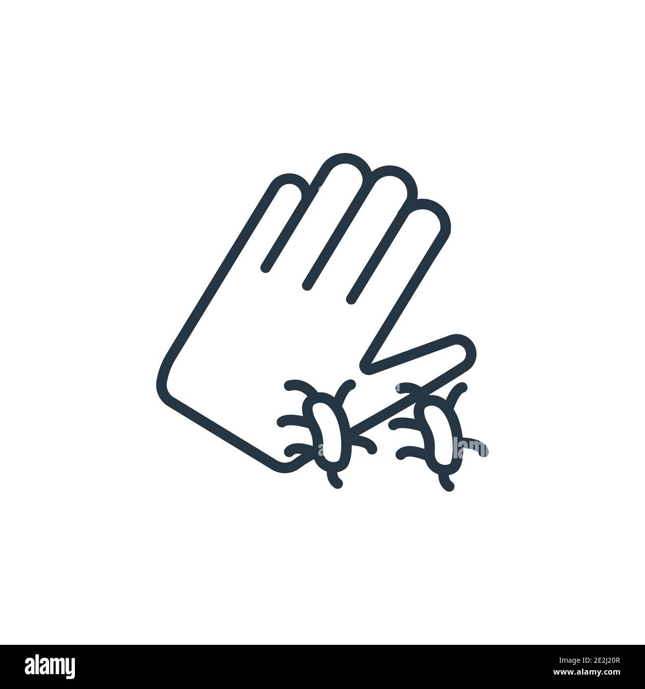 Pathogen outline vector icon. Thin line black pathogen icon, flat ...