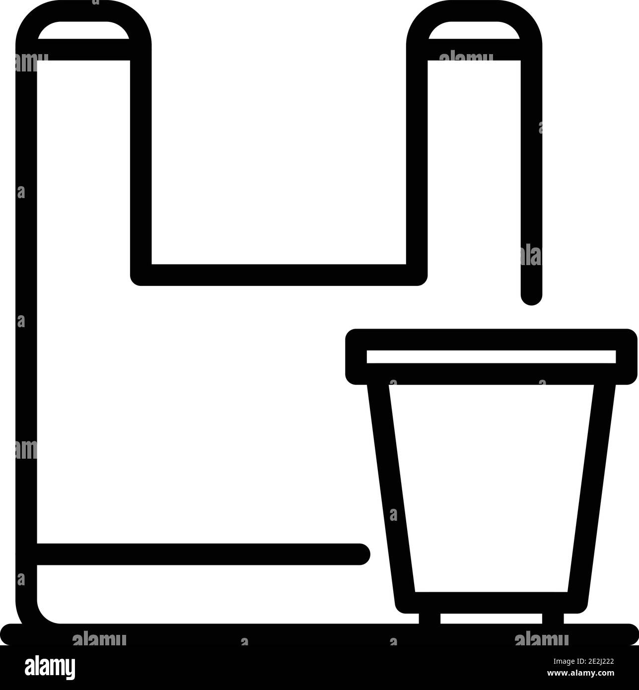 Bioplastic products icon. Outline bioplastic products vector icon for ...