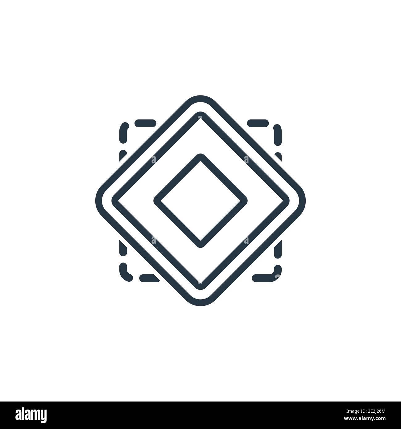Fillet outline vector icon. Thin line black fillet icon, flat vector ...