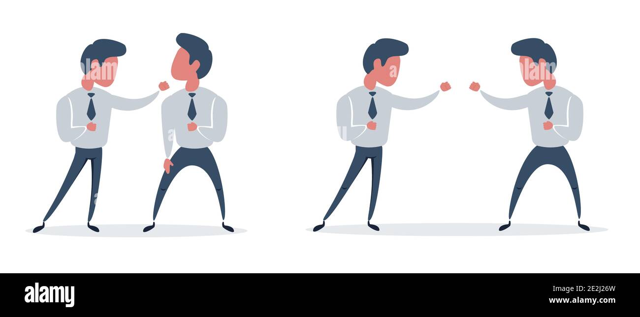 Fight between two person Stock Vector Images - Alamy