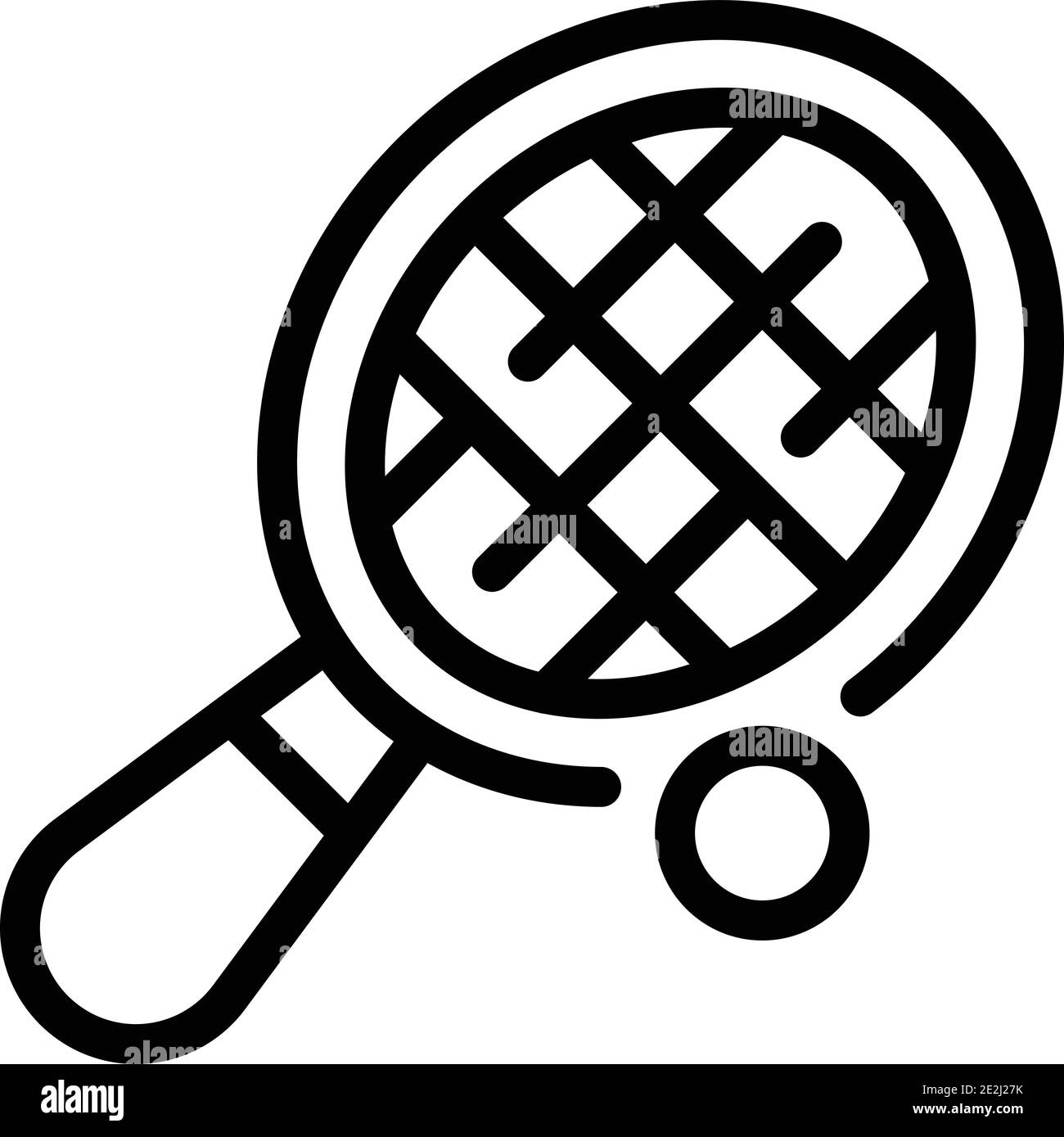 Tennis racket icon. Outline tennis racket vector icon for web design ...