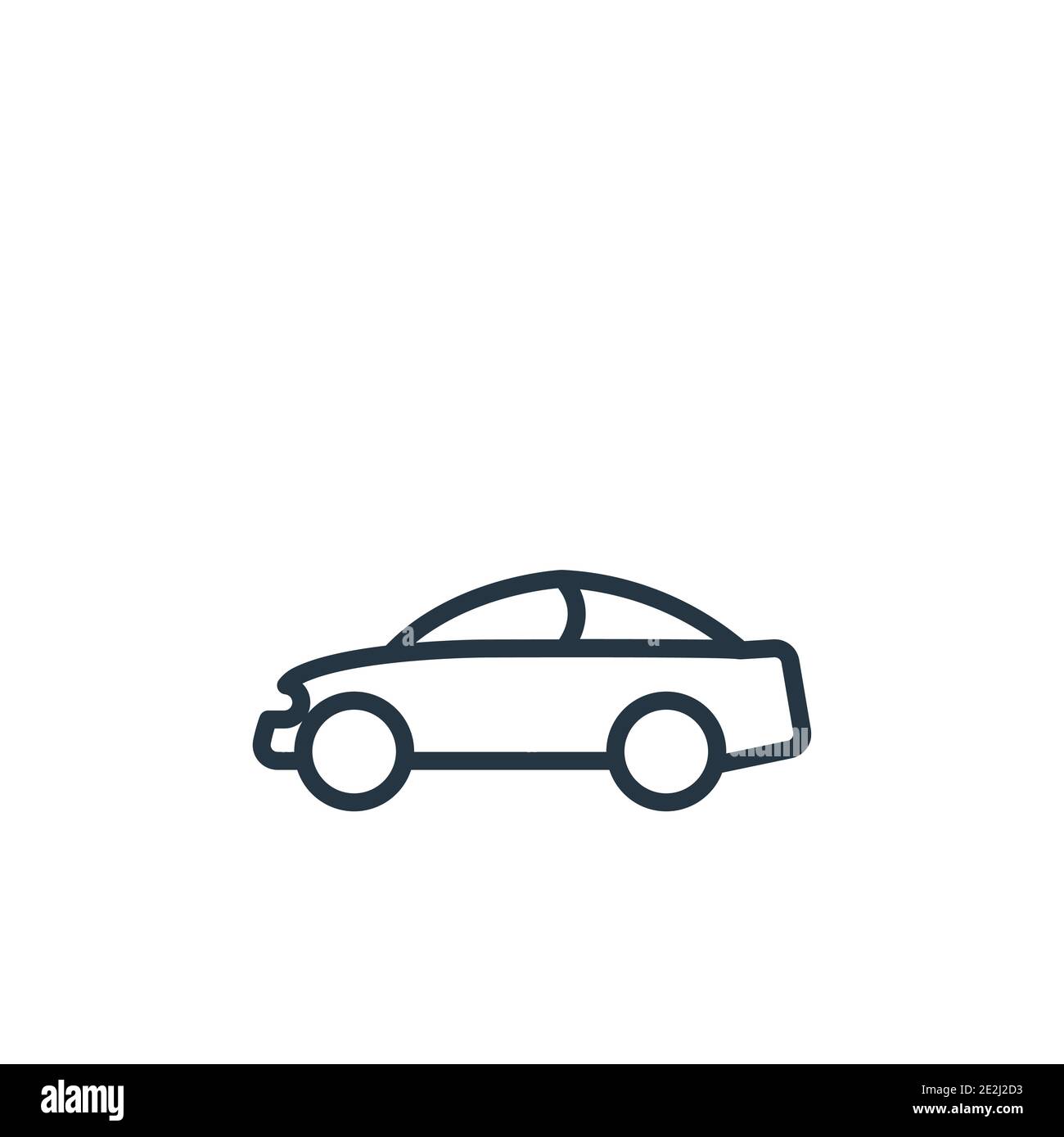 Lux car outline vector icon. Thin line black lux car icon, flat vector ...