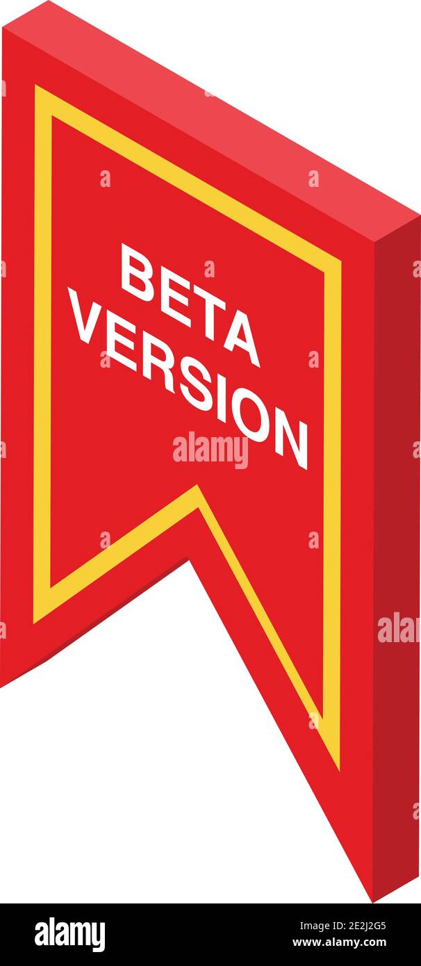 Trial version icon. Isometric of trial version vector icon for web ...