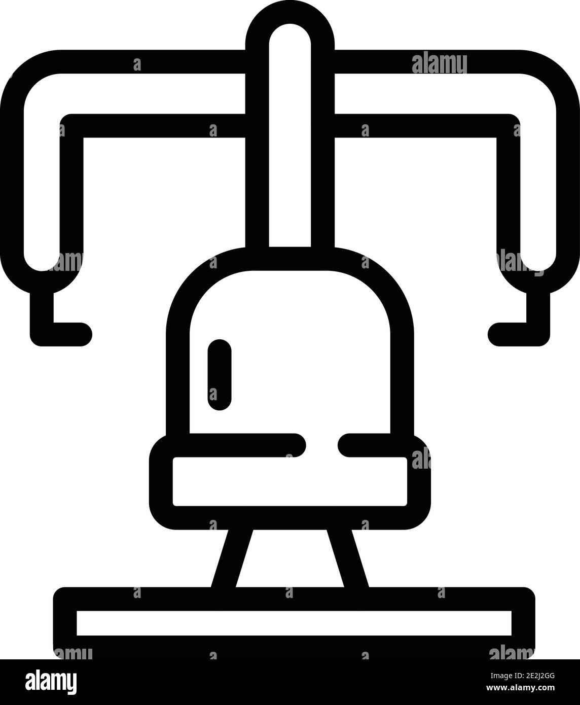Fitness equipment icon. Outline fitness equipment vector icon for web ...