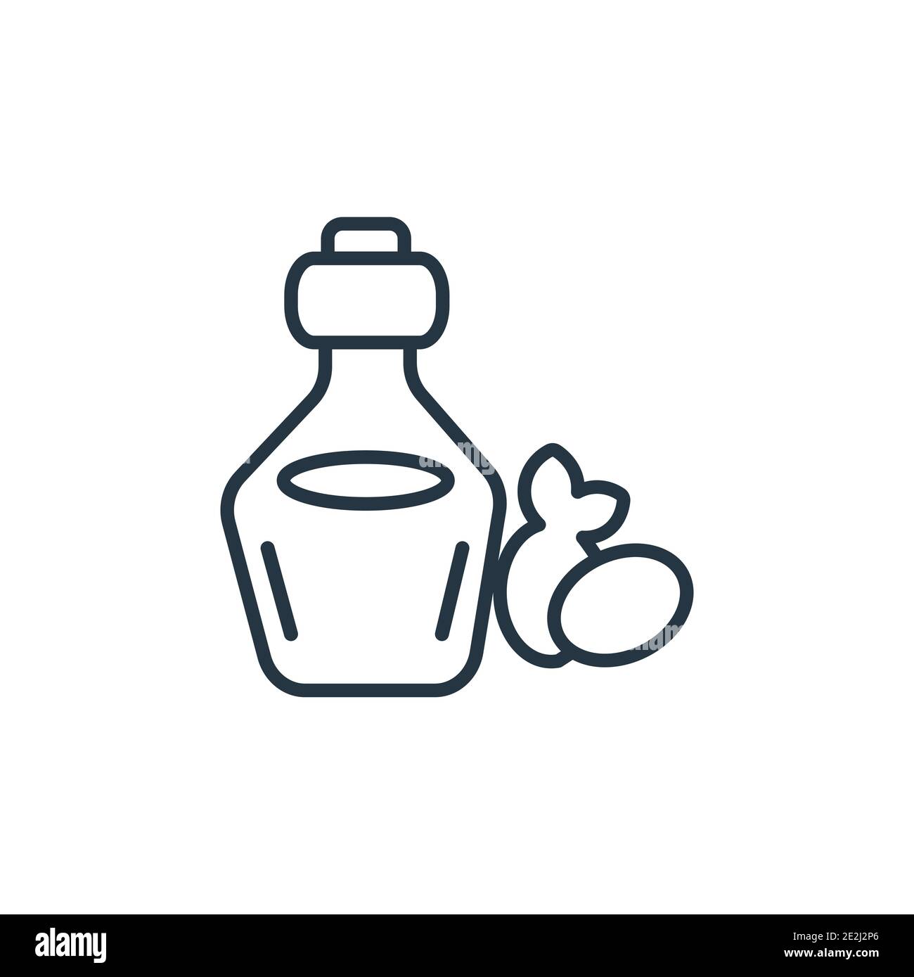 Olive oil outline vector icon. Thin line black olive oil icon, flat ...