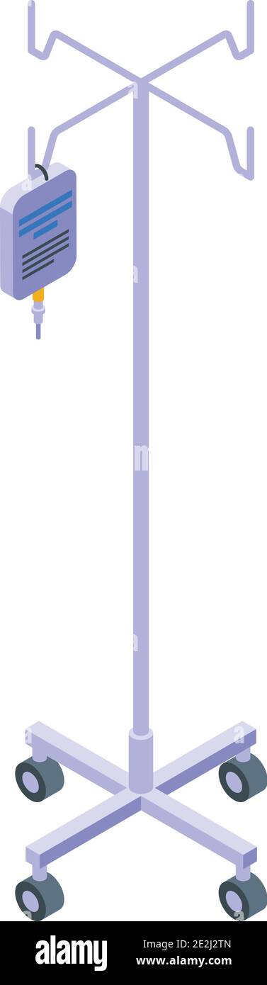 Drip stand icon. Isometric of drip stand vector icon for web design ...