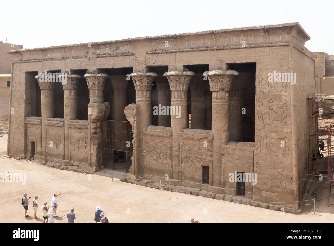 Esna in Egypt: the Temple of Khnum Stock Photo - Alamy