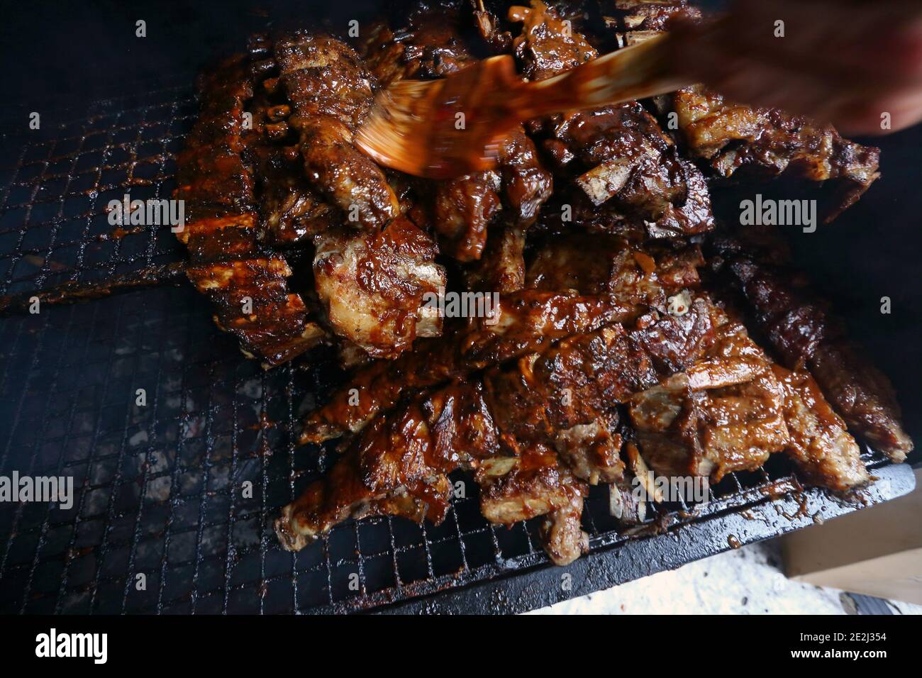 Meatopia in Tobacco Dock in London Stock Photo - Alamy