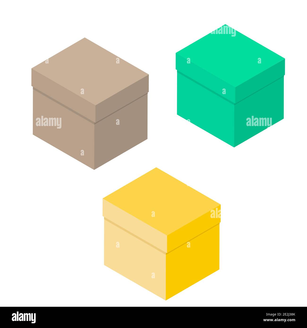 Gift boxes set. Parcel boxes vector illustration Stock Vector Image ...
