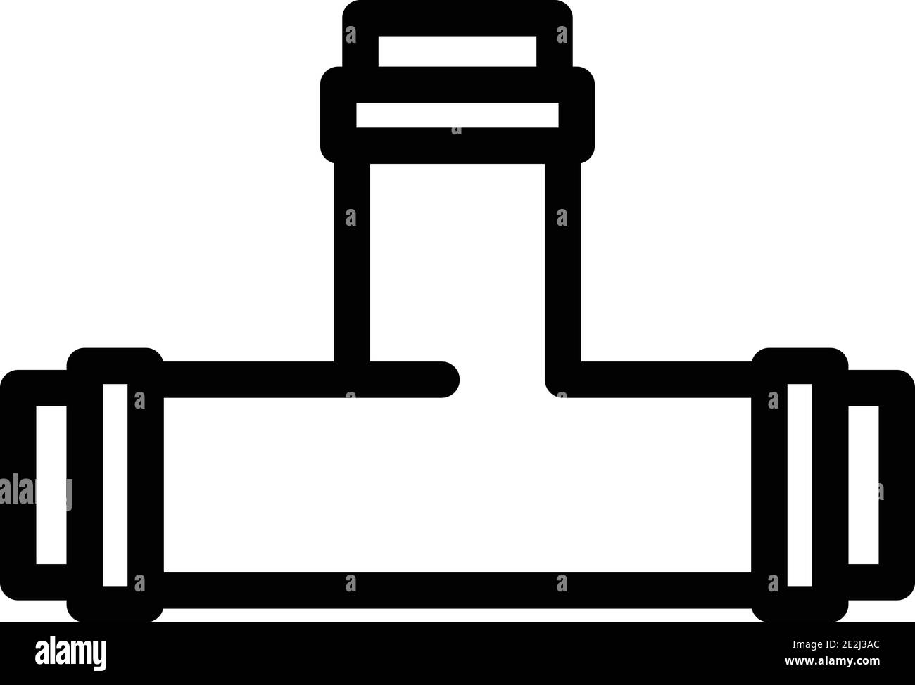 Fitting pipe icon. Outline fitting pipe vector icon for web design ...